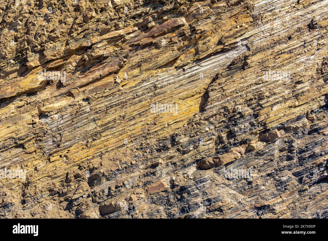 background, texture of layered brown rock Stock Photo - Alamy