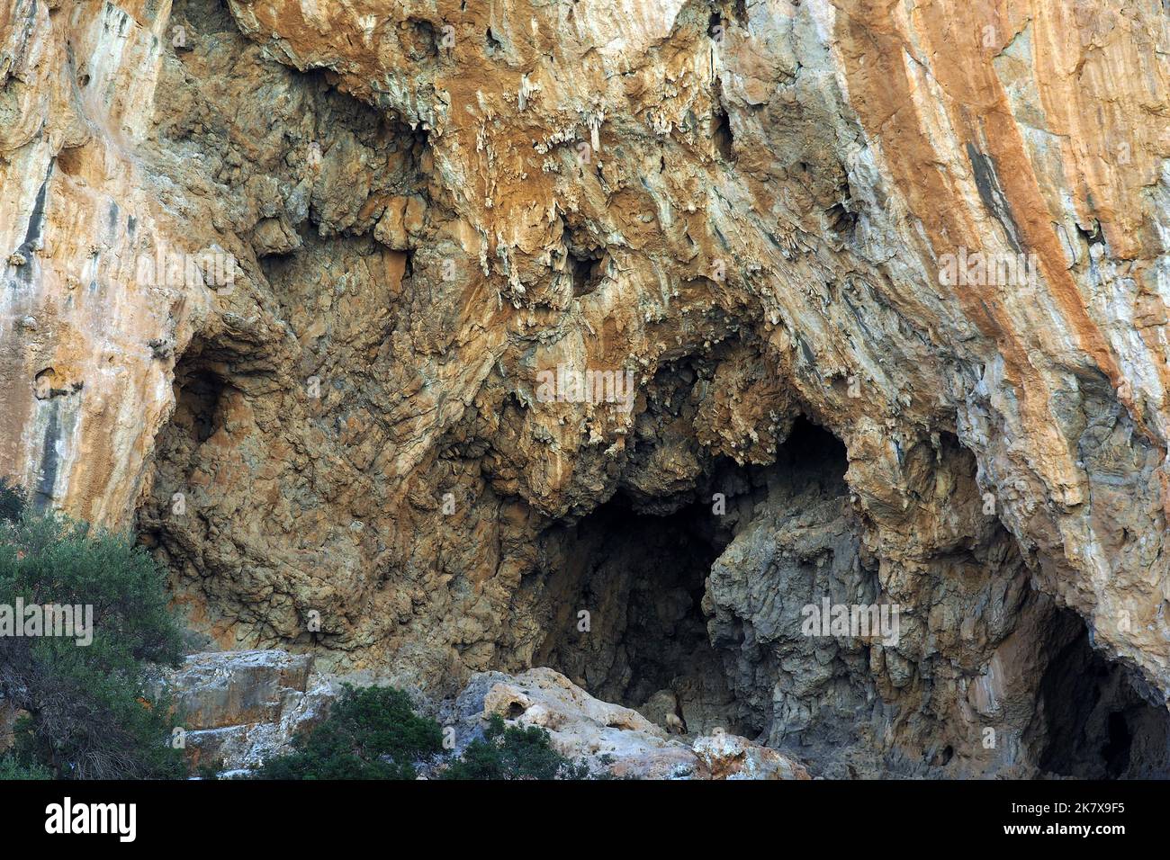 cave, Agiofarango gorge, Crete, Greece, Europe Stock Photo - Alamy