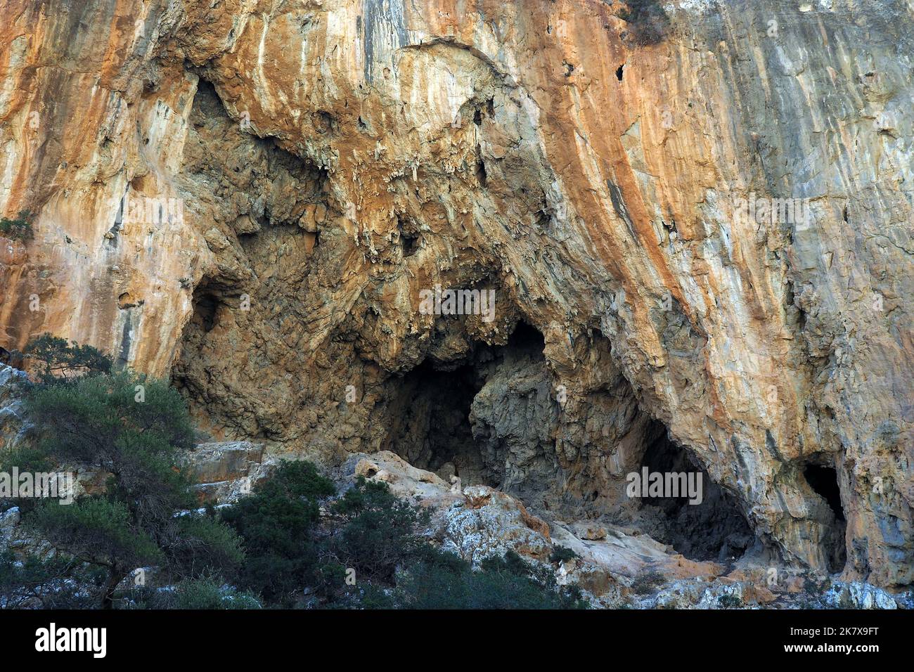 cave, Agiofarango gorge, Crete, Greece, Europe Stock Photo - Alamy