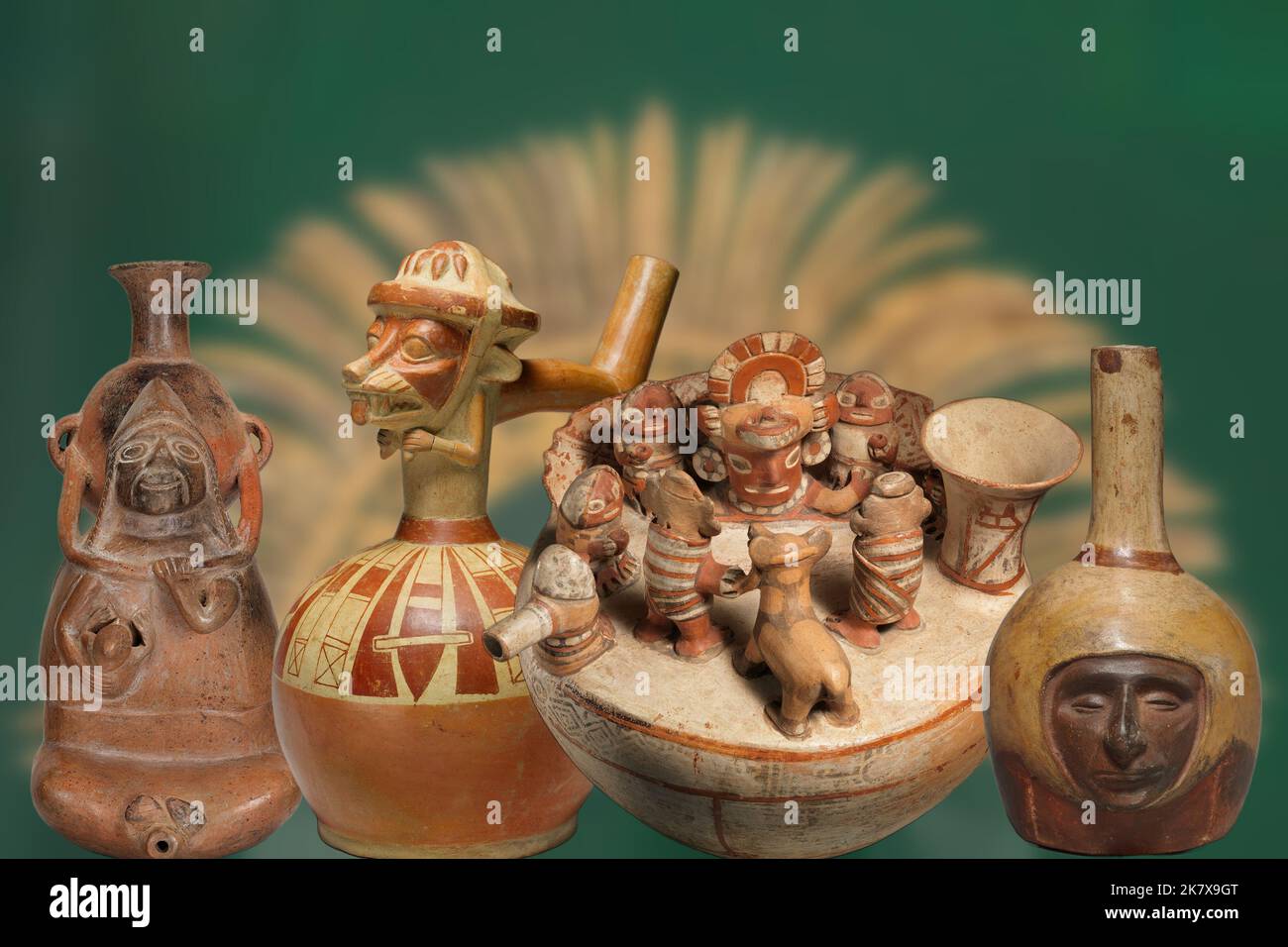 Inca Art - Some vessels that were used in religious rituals and ...