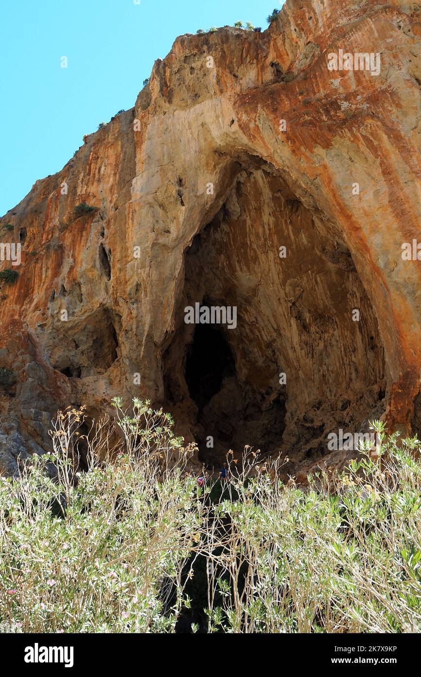 cave, Agiofarango gorge, Crete, Greece, Europe Stock Photo - Alamy