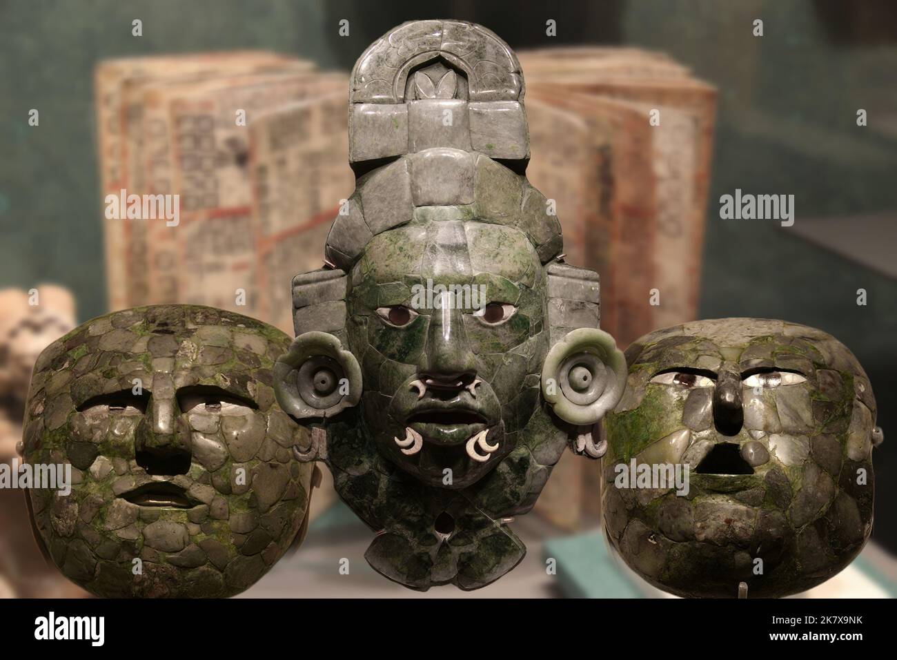 Mayan Art - Mayan masks Stock Photo - Alamy