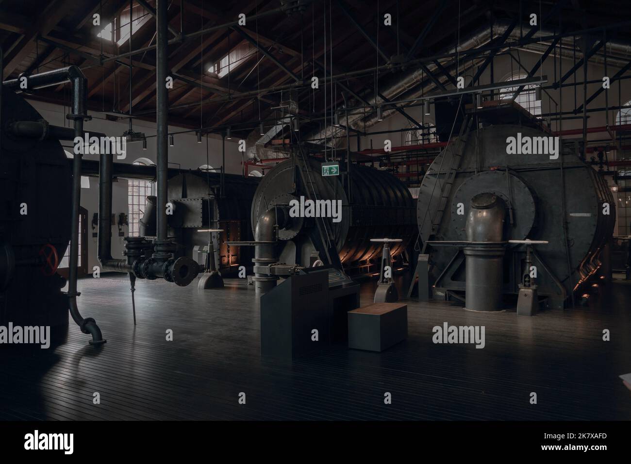 Warsaw Gasworks Museum. An old factory for the production of gas from ...