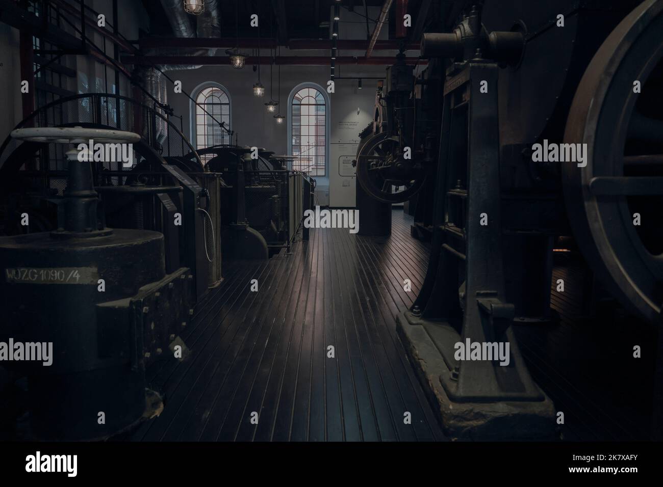 Warsaw Gasworks Museum. An old factory for the production of gas from ...