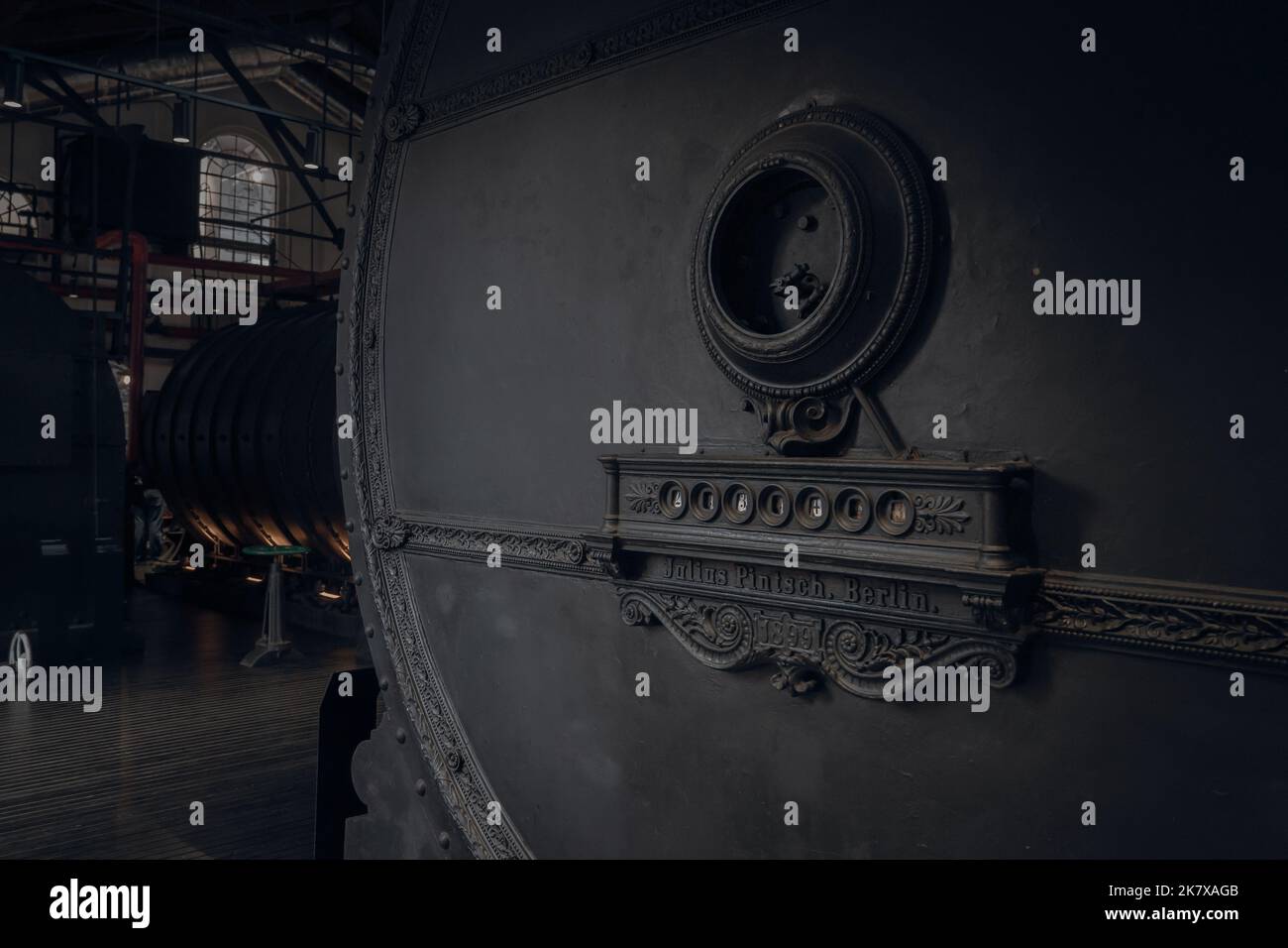 Warsaw Gasworks Museum. An old factory for the production of gas from ...