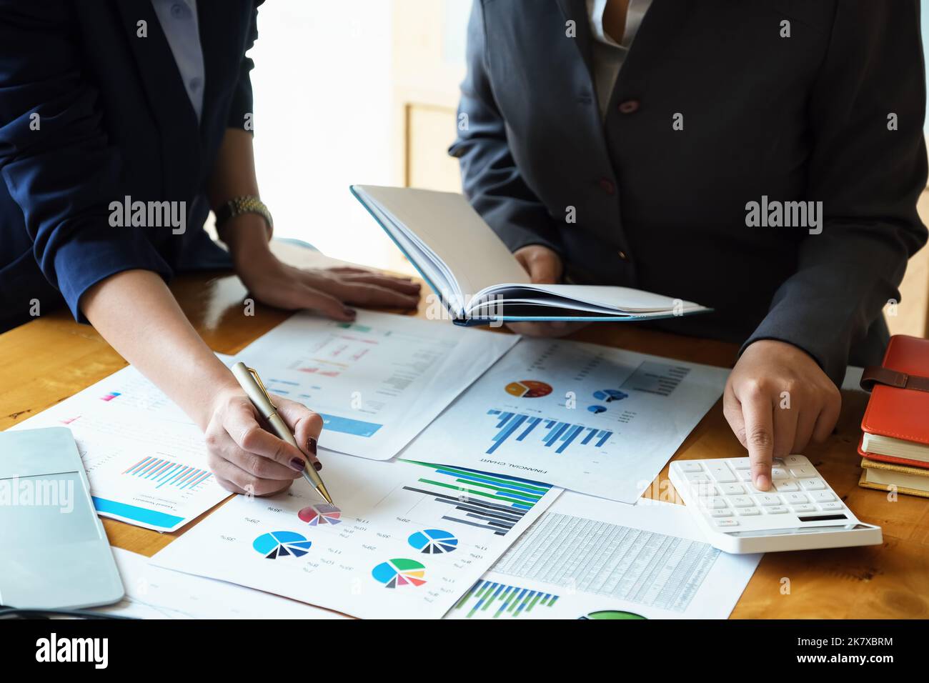 A business advisor explains graphs statistics and ways to increase ...