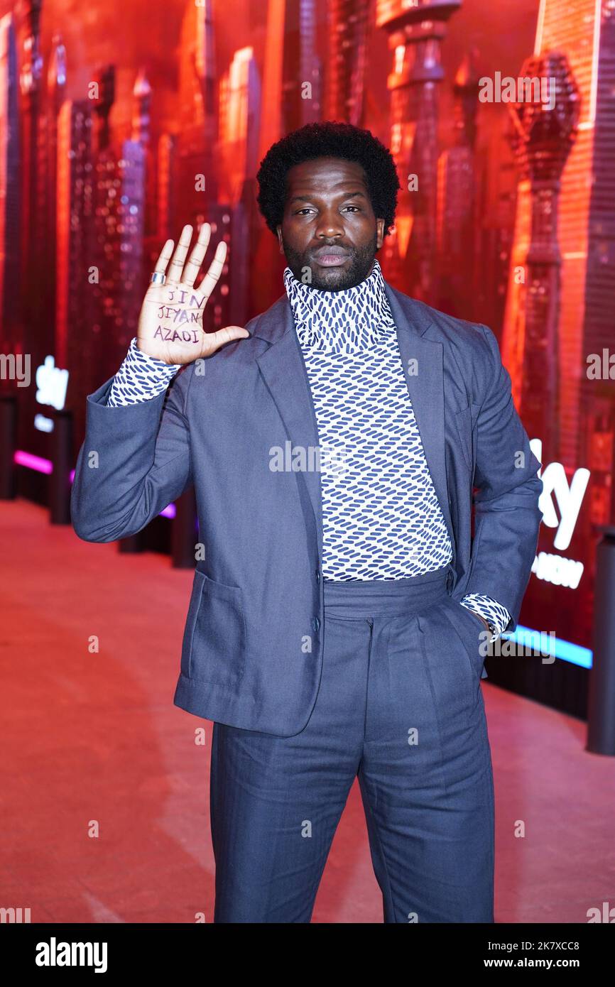 Sope Dirisu attending the Gangs of London series 2 premiere at Outernet ...