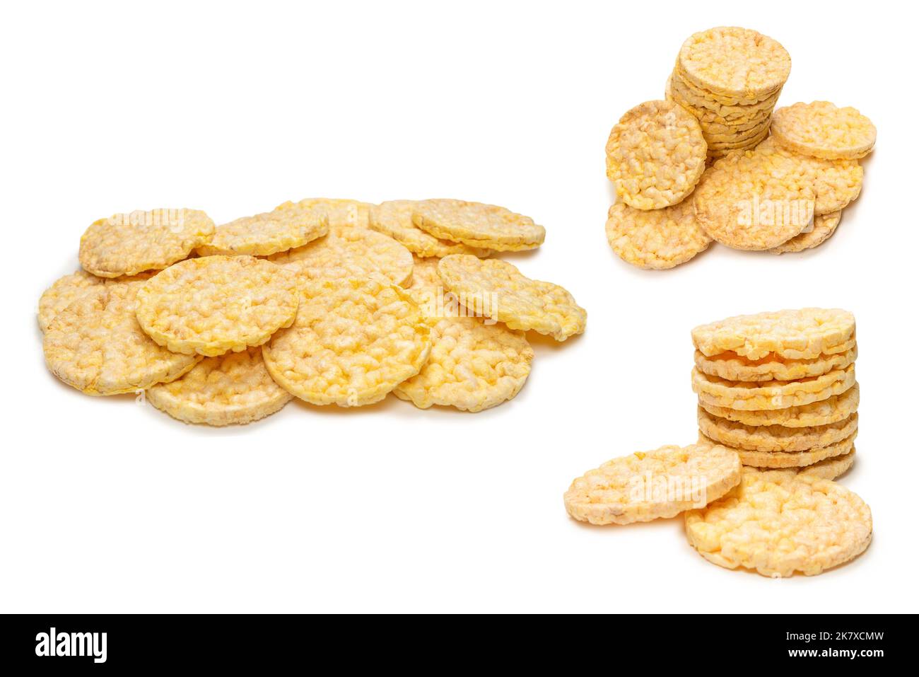 Rice wafer isolated on white background Stock Photo - Alamy