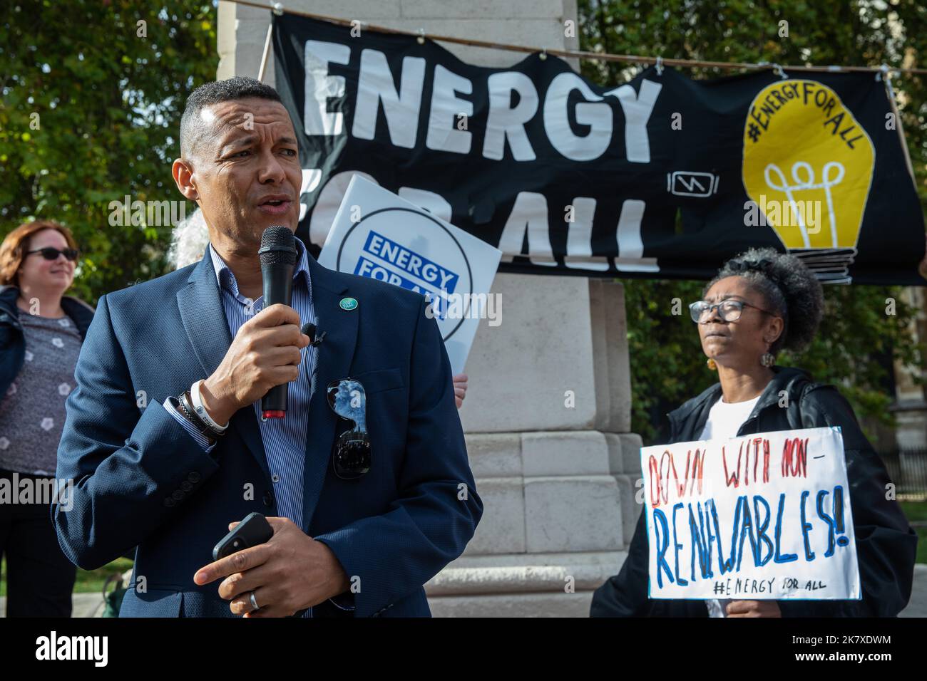 London, UK. 19th October, 2022. Clive Lewis MP, Labour MP for Norwich ...