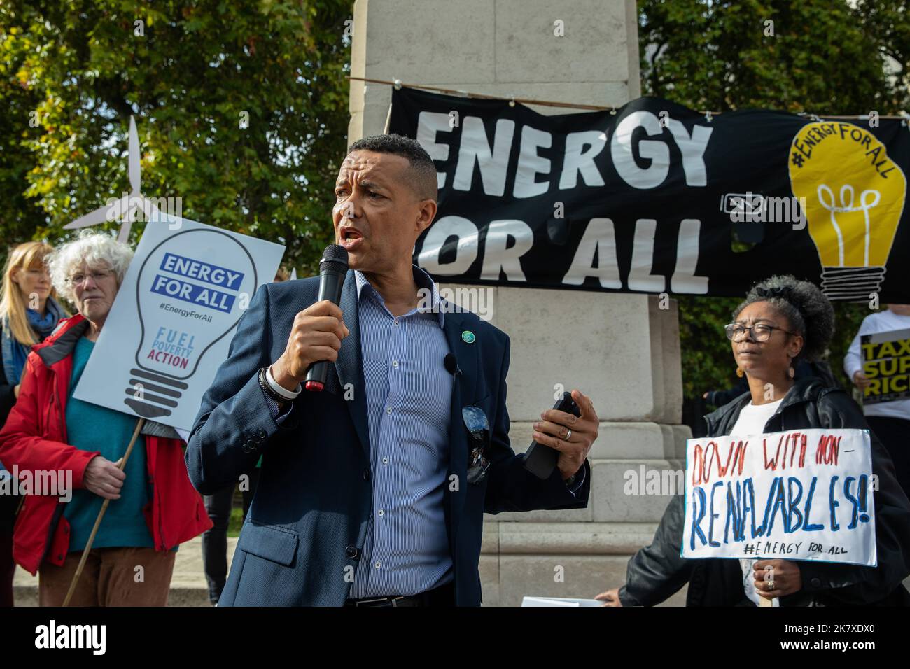 London, UK. 19th October, 2022. Clive Lewis MP, Labour MP for Norwich ...