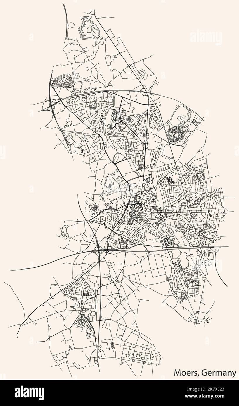 Moers map Stock Vector Images - Alamy