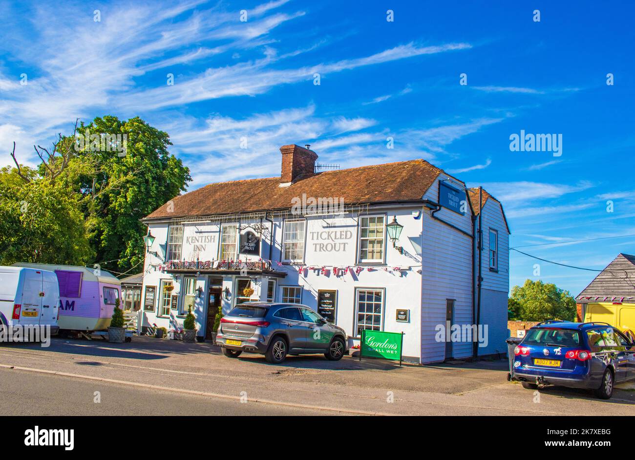 The Tickled Trout pub in Wye village.British pub featuring local fare ...