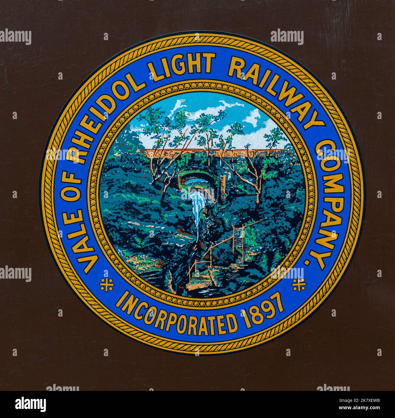 Vale of Rheidol Light Railway Company logo Stock Photo - Alamy