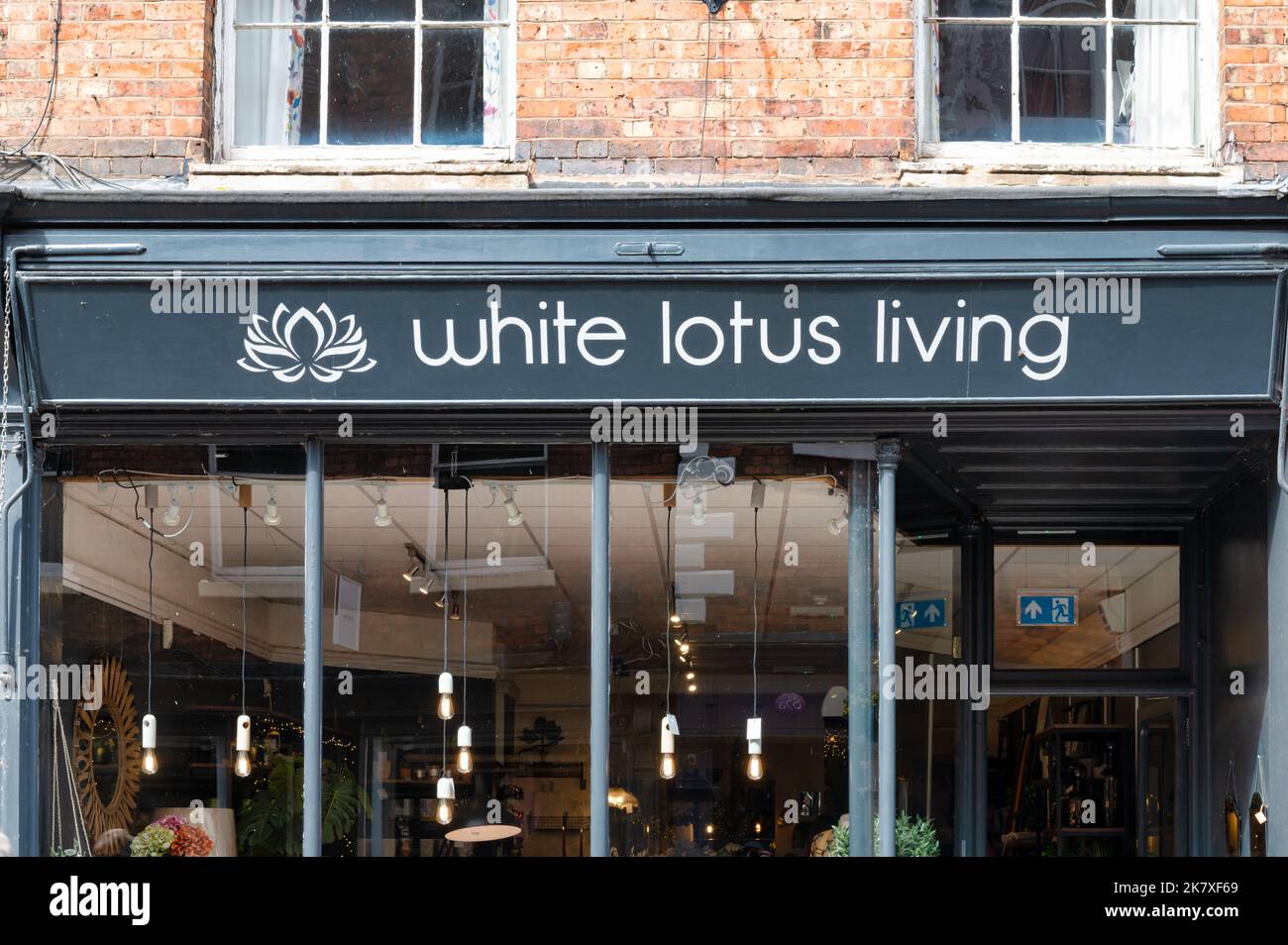 White lotus living sign hi-res stock photography and images - Alamy
