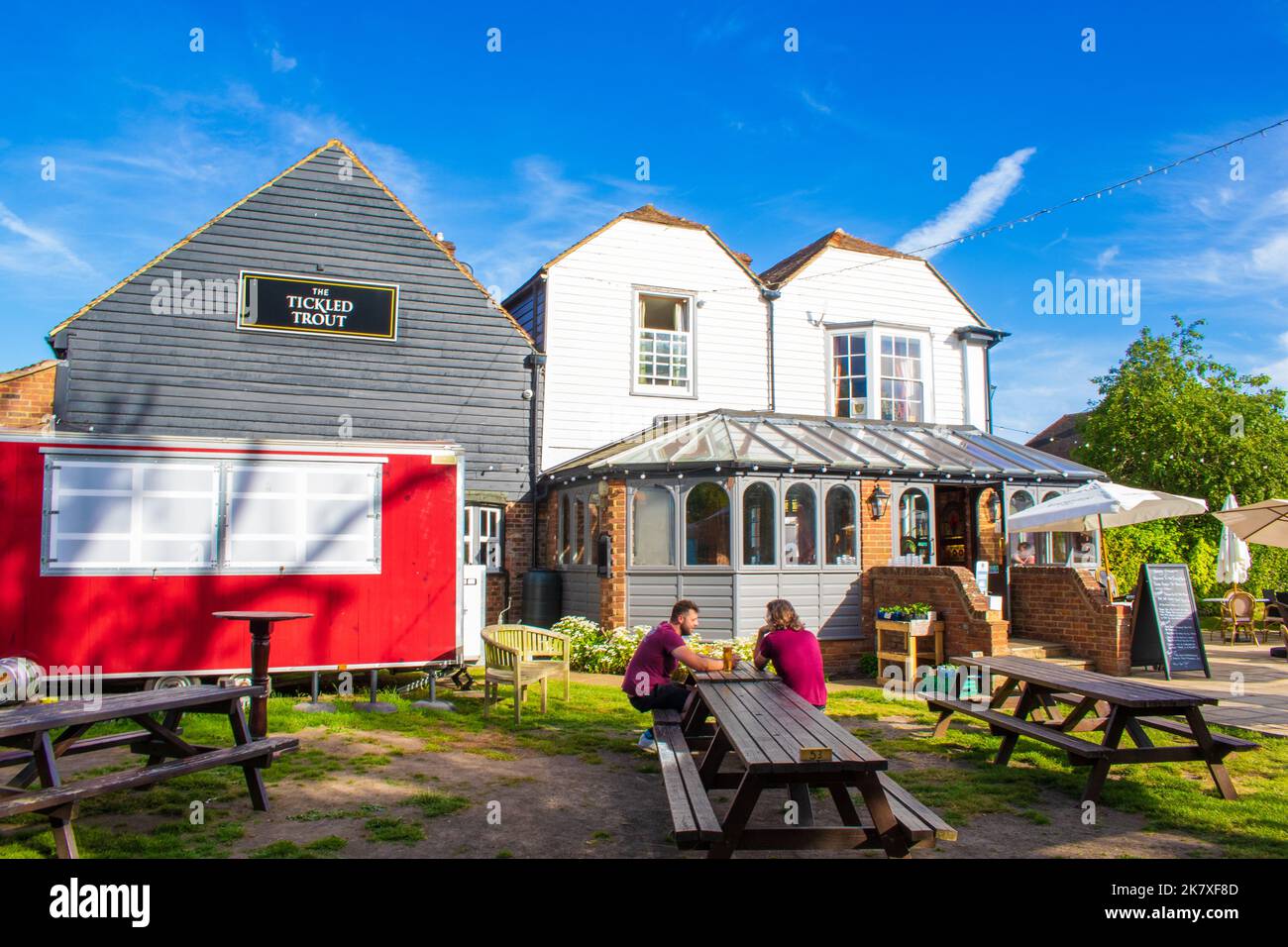 The Tickled Trout pub in Wye village.British pub featuring local fare ...