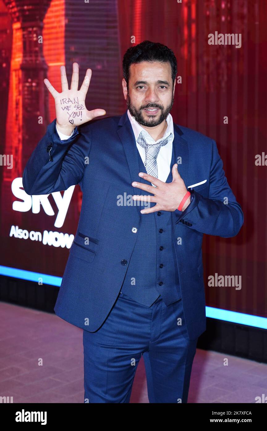 Salem Kali attending the Gangs of London series 2 premiere at Outernet ...