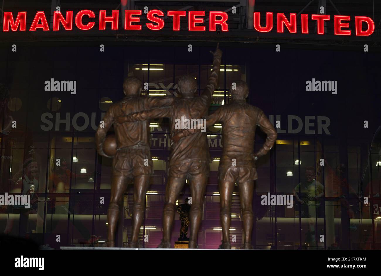 The United Trinity statue of George Best, Denis Law and Sir Bobby ...