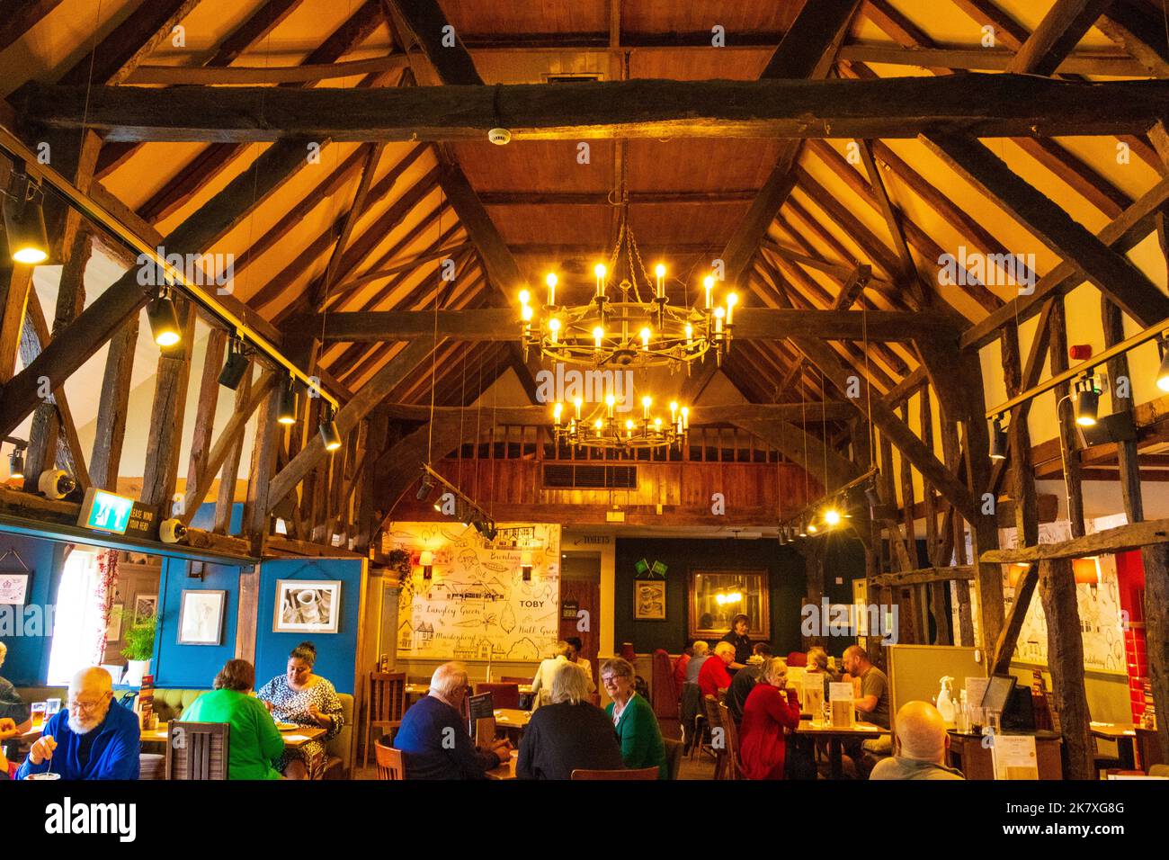 Interior view of Toby Carvery Langley Green-Timeless family chain ...