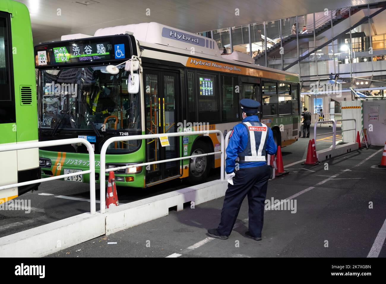 Tokyo, Japan. 19th Oct, 2022. The Bus Transportation Center at Shibuya ...