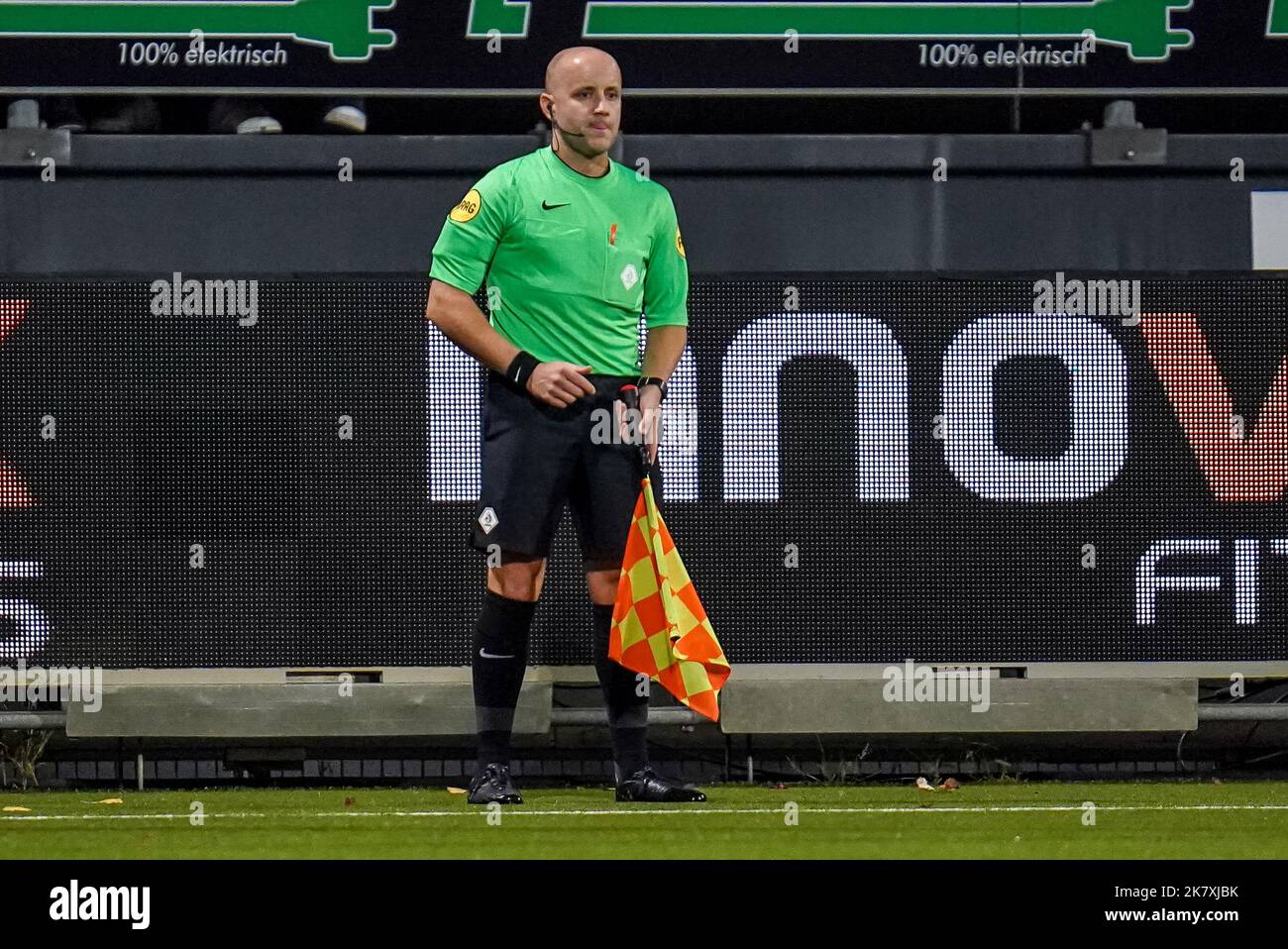 ROTTERDAM, NETHERLANDS - OCTOBER 19: assistant referee Erik Kleinjan ...