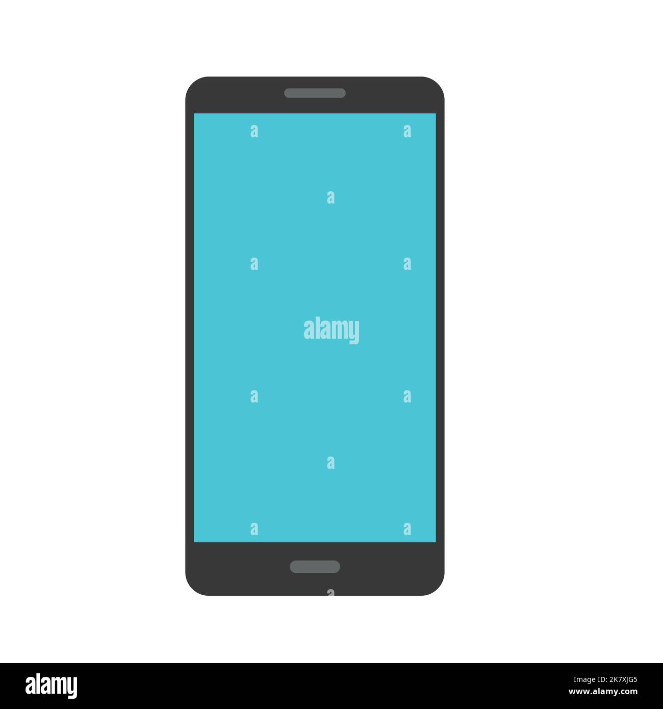 Smartphone Sign Symbol Phone Simple Clip Art Vector Illustration On White Background Black And