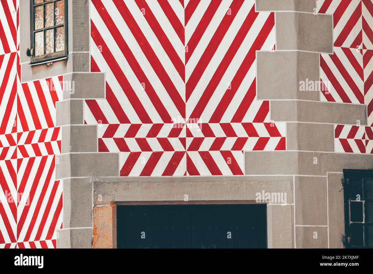 Detailed view of Ledenhof beautiful architecture of the building with ...