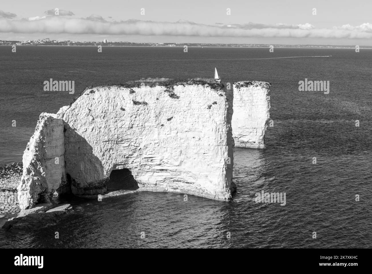 Landscape photo of the Old Harry Rocks in Dorset Stock Photo - Alamy