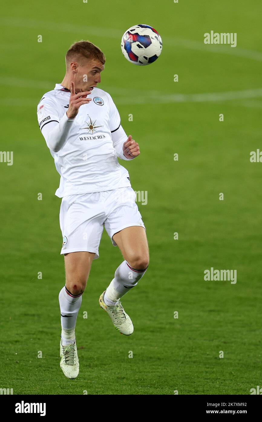 Swansea, UK. 18th Oct, 2022. Jay Fulton of Swansea city in action. EFL ...