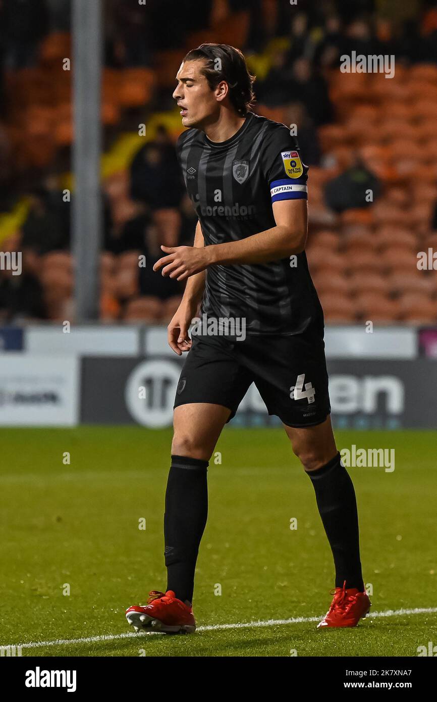 Jacob Greaves #4 of Hull City during the Sky Bet Championship match ...
