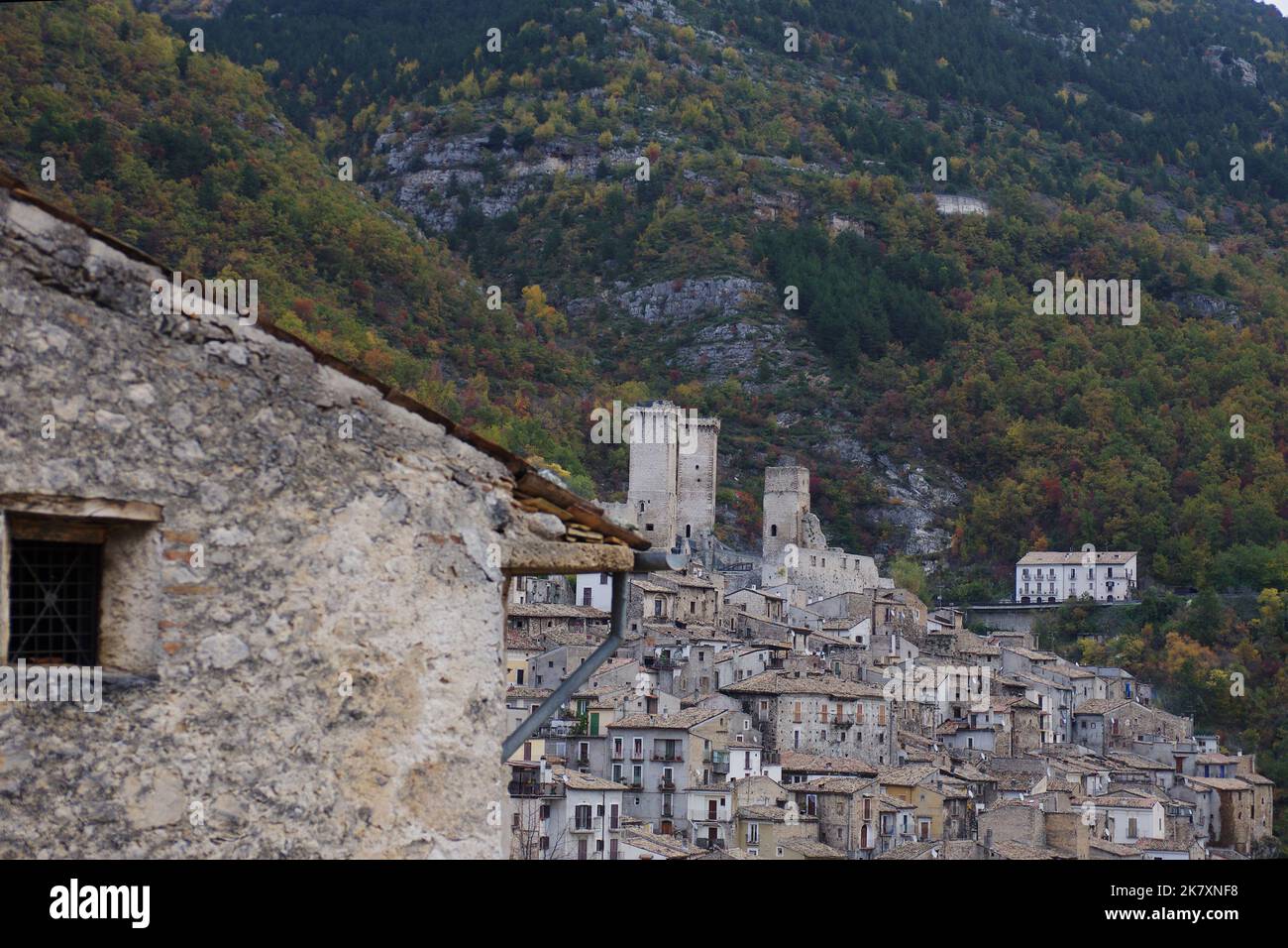 Overview of Pacentro (AQ) - one of the most beautiful villages in Italy ...
