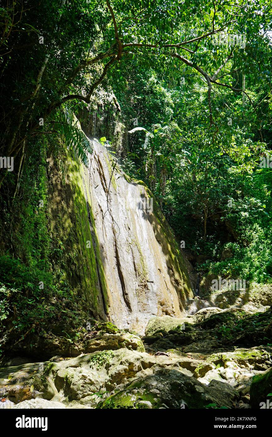 los cocos waterfall in samana in the dominican republic Stock Photo - Alamy