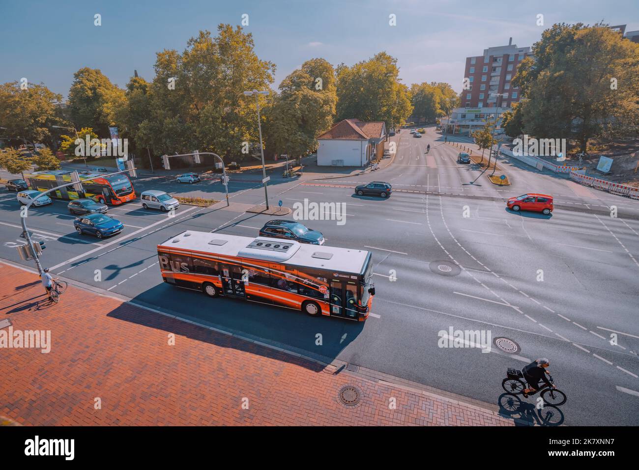 Intersection drone view 2022 hi-res stock photography and images - Alamy