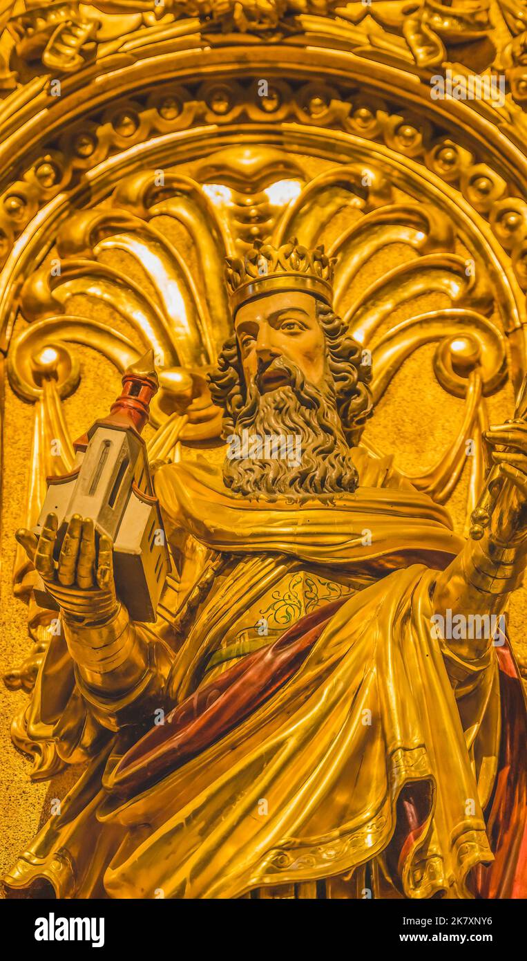 Colorful Leodegar Church Saint Henry Statue Basilica Lucerne ...