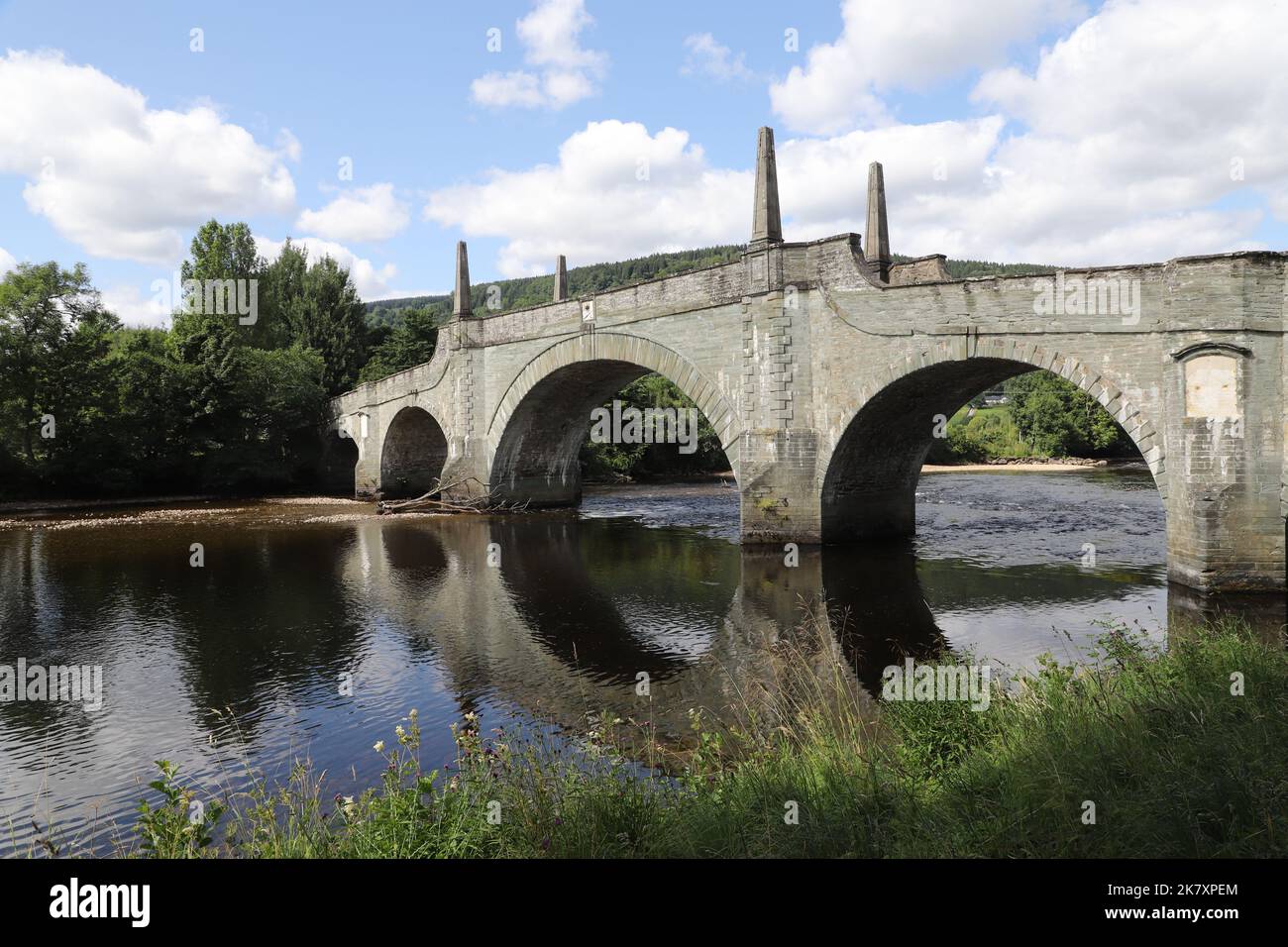 General Wade's bridge over River Tay Aberfeldy Scotland August 2021 ...