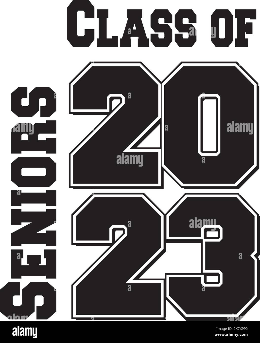 Class of 2023 vector vectors Black and White Stock Photos & Images - Alamy