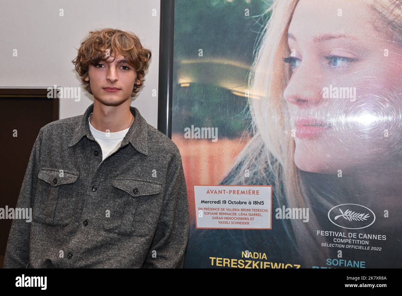 Vassili Schneider attends the screening of the movie Les Amandiers ...