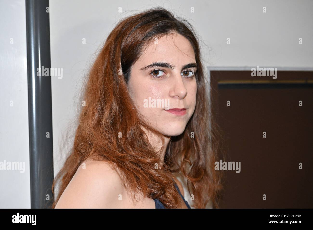 Lena Garrel attends the screening of the movie Les Amandiers during the ...