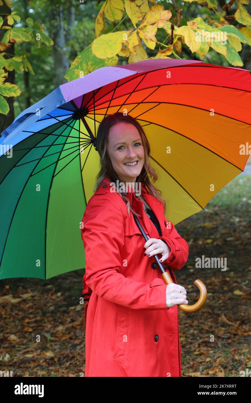 Attractive middle aged caucasian women in Belleisle Park, Ayr, Ayrshire ...