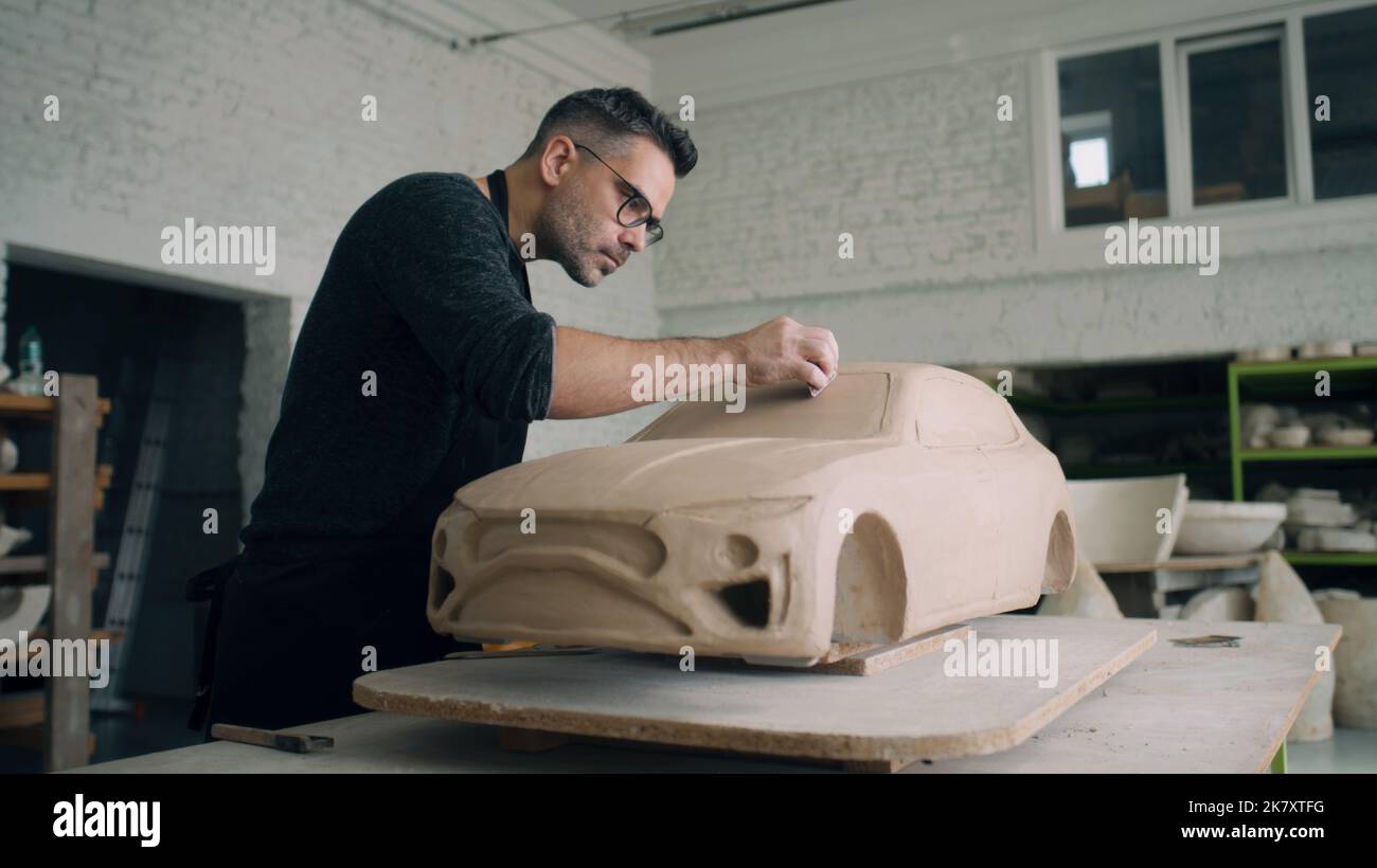 Ceramist works closely on design hi-res stock photography and images ...