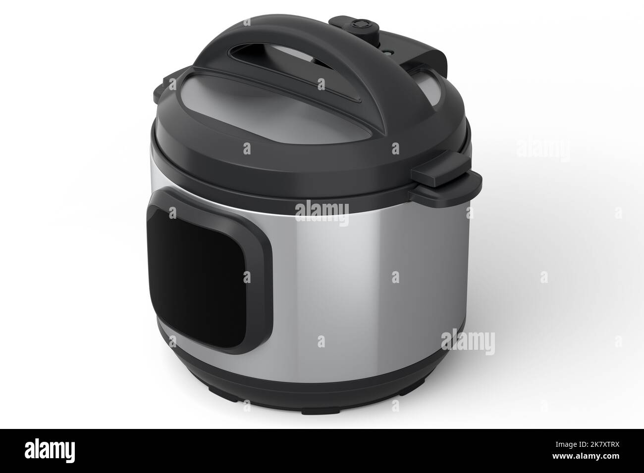 Electric multi cooker isolated on white background. 3d render of ...