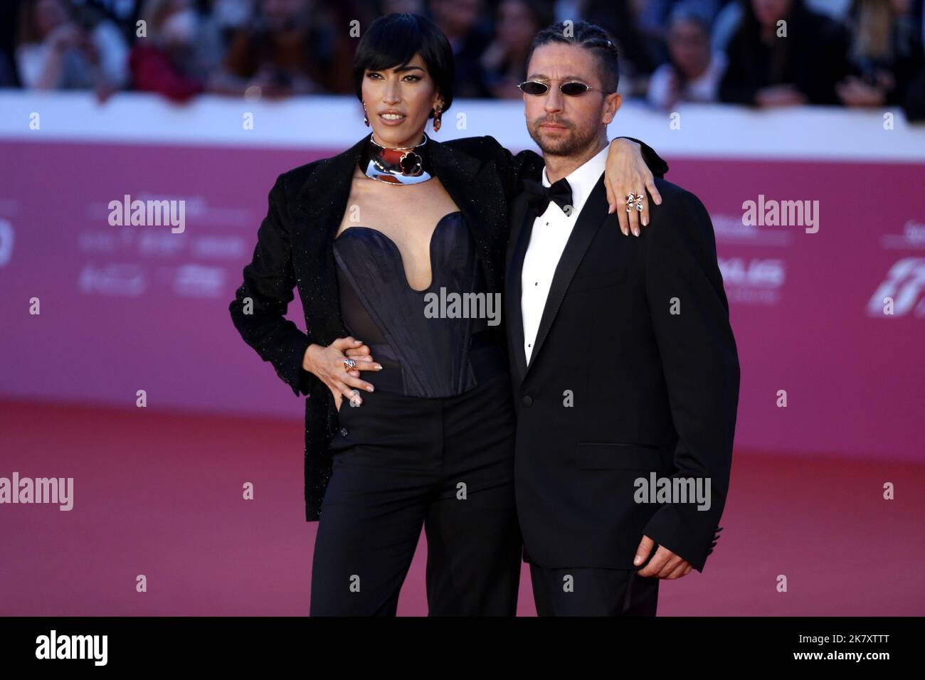 Rome, Italy. 18th Oct, 2022. Nina Zilli and Daniele Lazzarin attend the ...