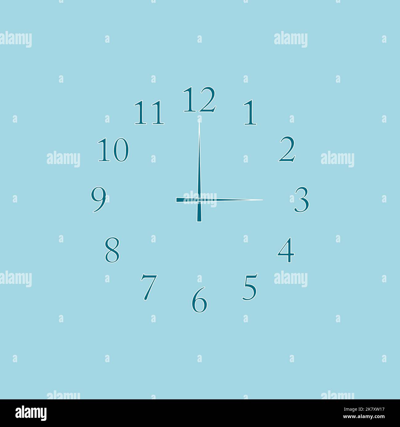 Clock vector icon. Clock face isolated, vector illustration Stock ...