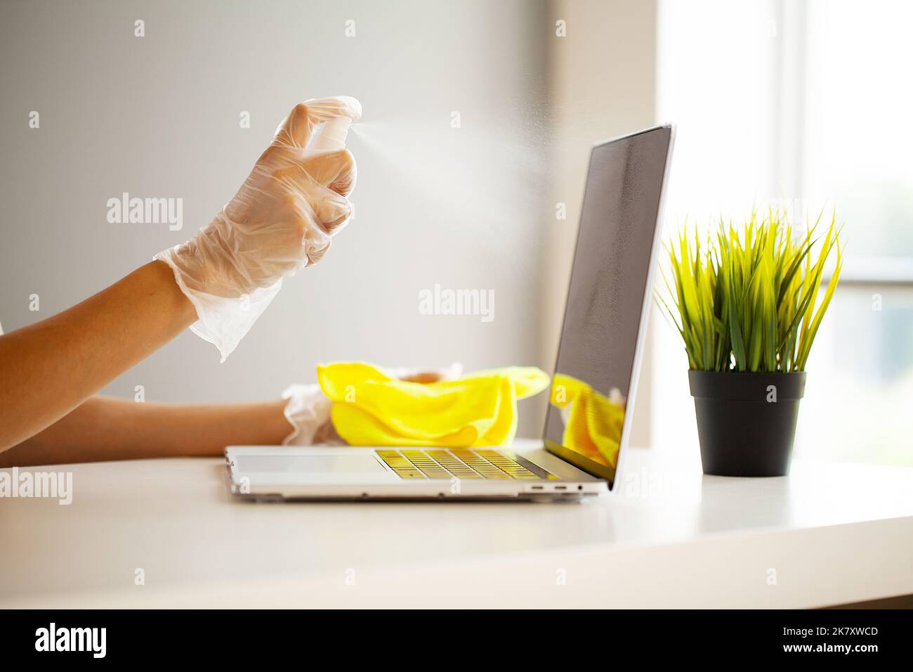 Cleaning personal items from virus, microbes and dirt Stock Photo - Alamy