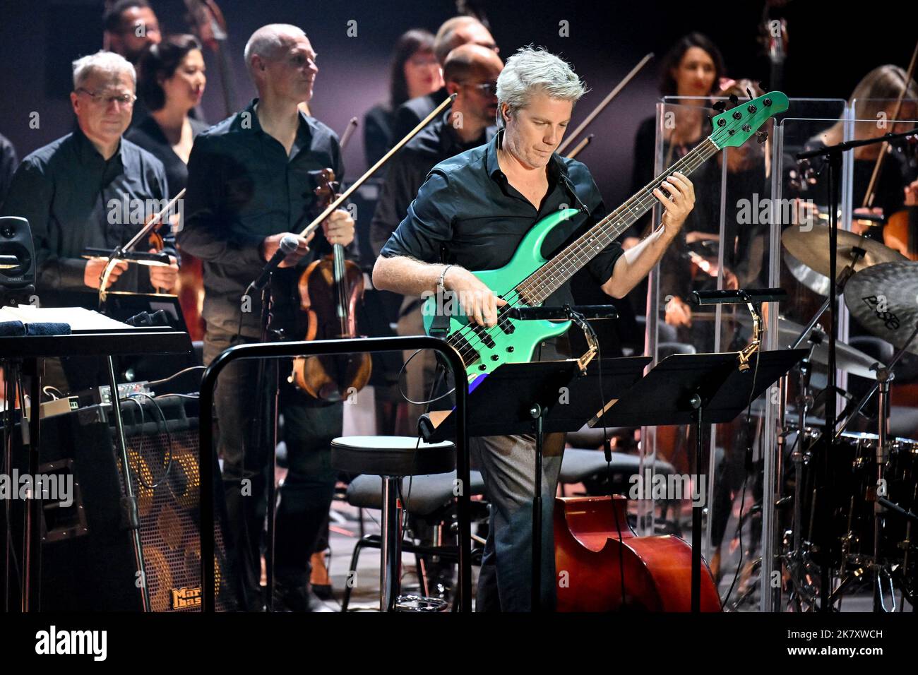 Kyle Eastwod performs live on stage with his quintet band and Lyon’s ...