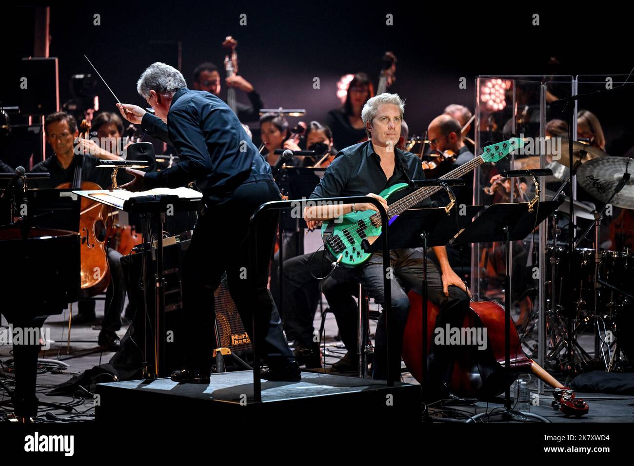 Kyle Eastwod performs live on stage with his quintet band and Lyon’s ...