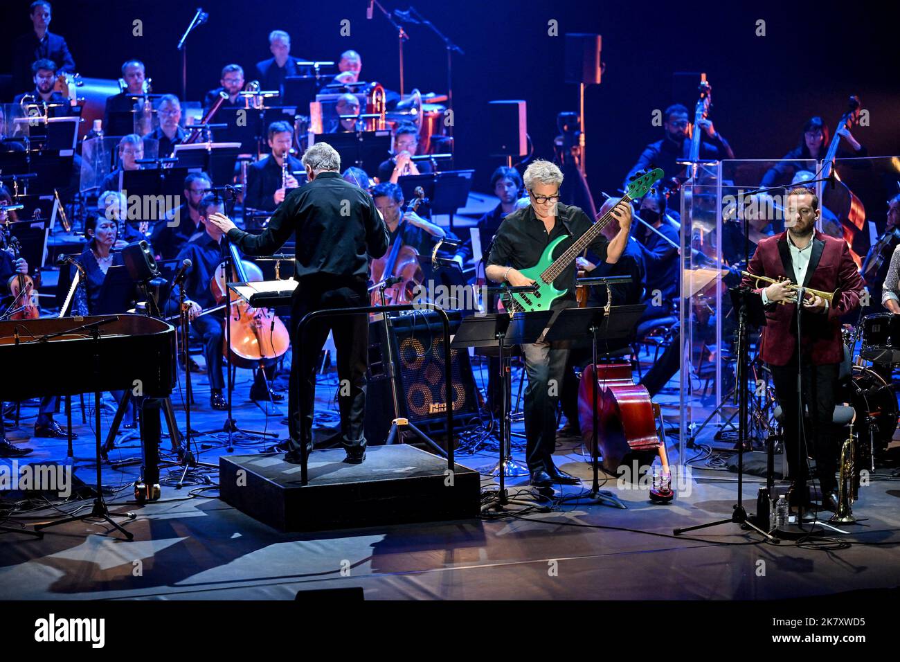 Kyle Eastwod performs live on stage with his quintet band and Lyon’s ...