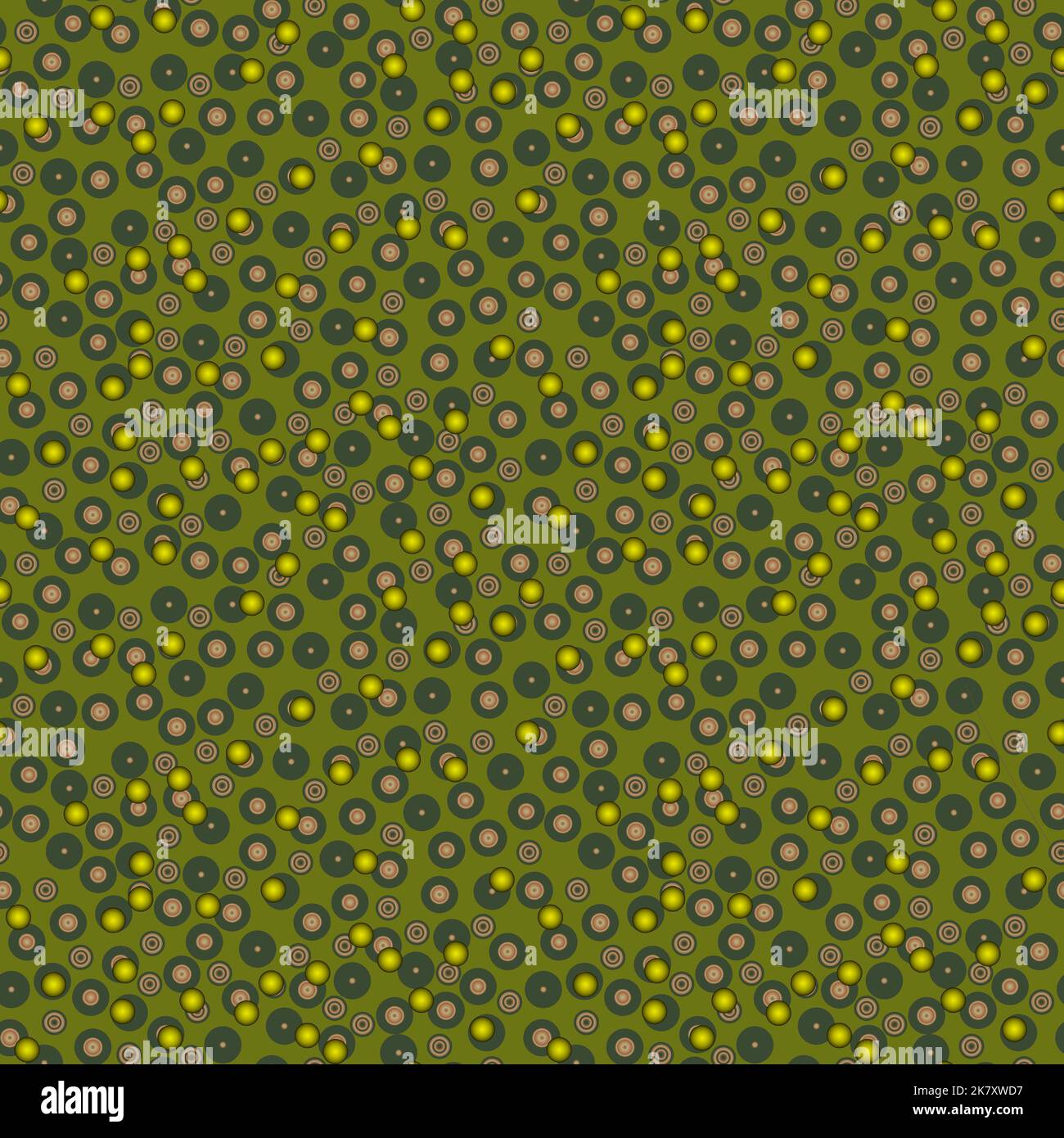 Abstract seamless pattern with colorful voluminous different balls on ...
