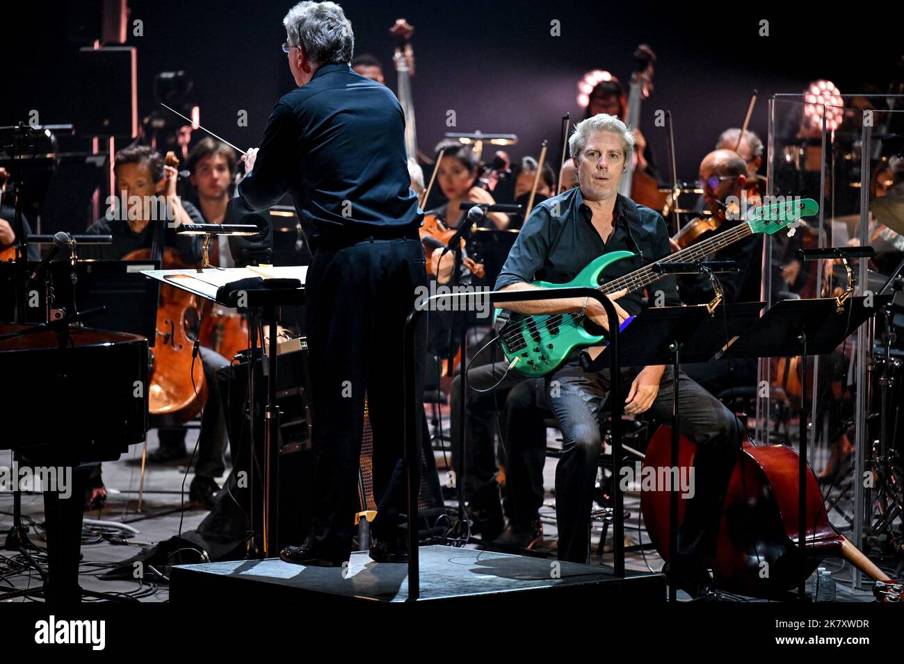 Kyle Eastwod performs live on stage with his quintet band and Lyon’s ...