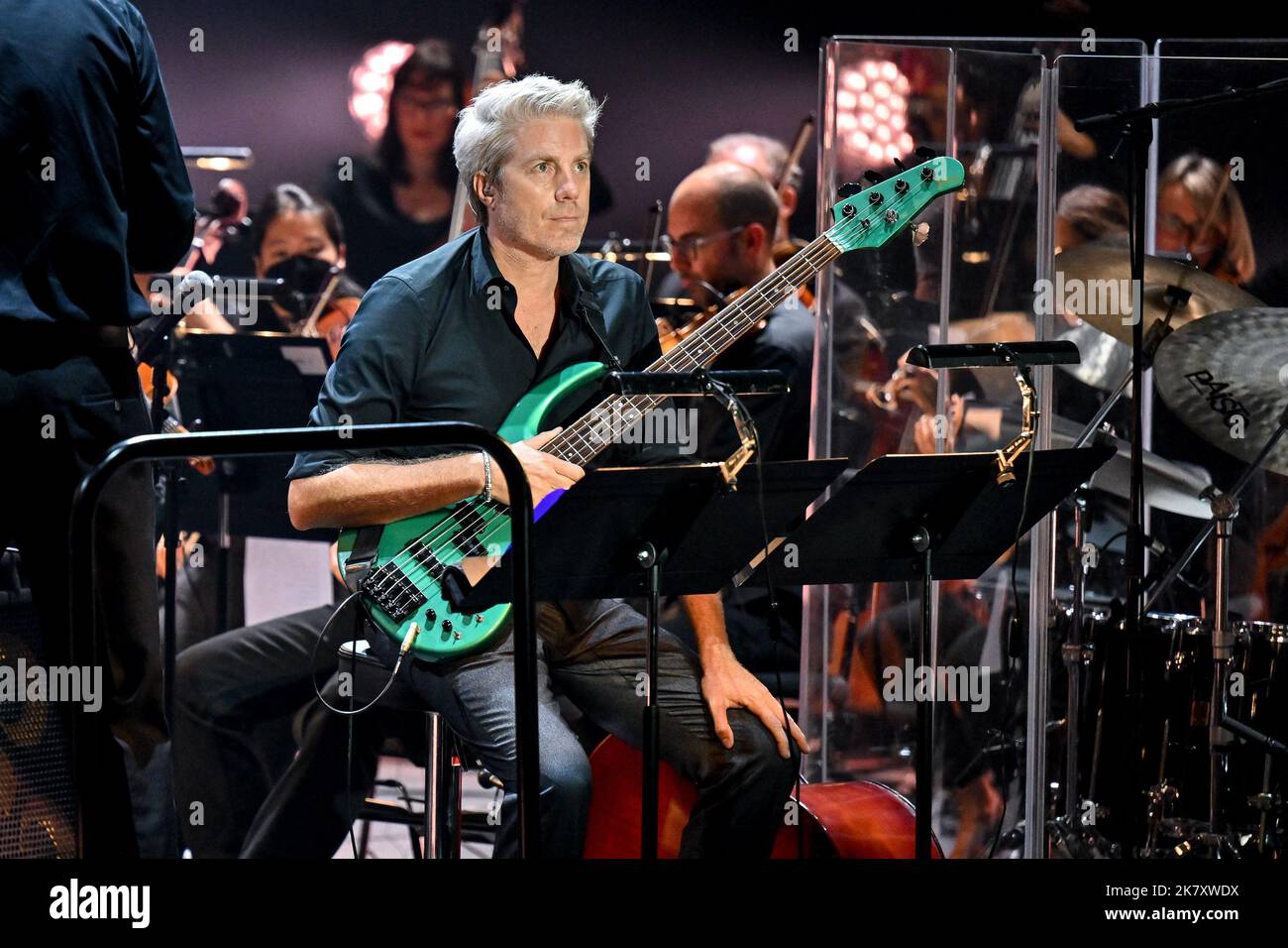 Kyle Eastwod performs live on stage with his quintet band and Lyon’s ...