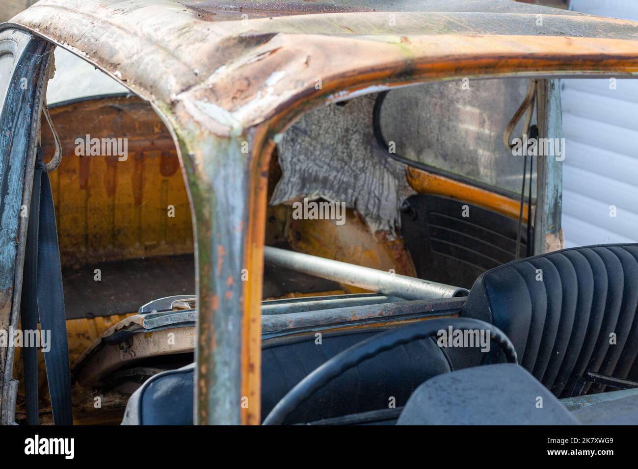 Interior abandoned car scrap hi-res stock photography and images - Alamy